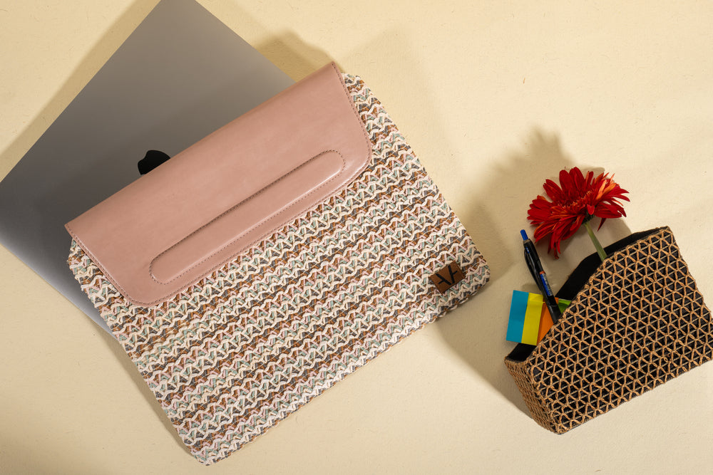 Blush Bloom Laptop Sleeve - Sustainable Design